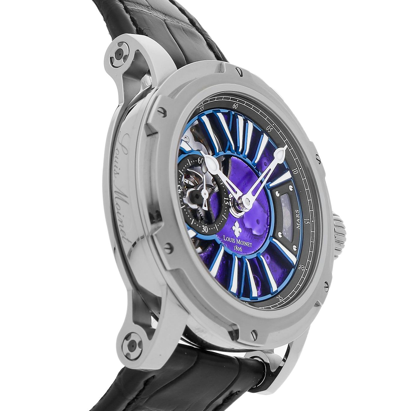 Pre-Owned Louis Moinet Mars Purple Edition Limited Edition LM-45.10B.MA ...