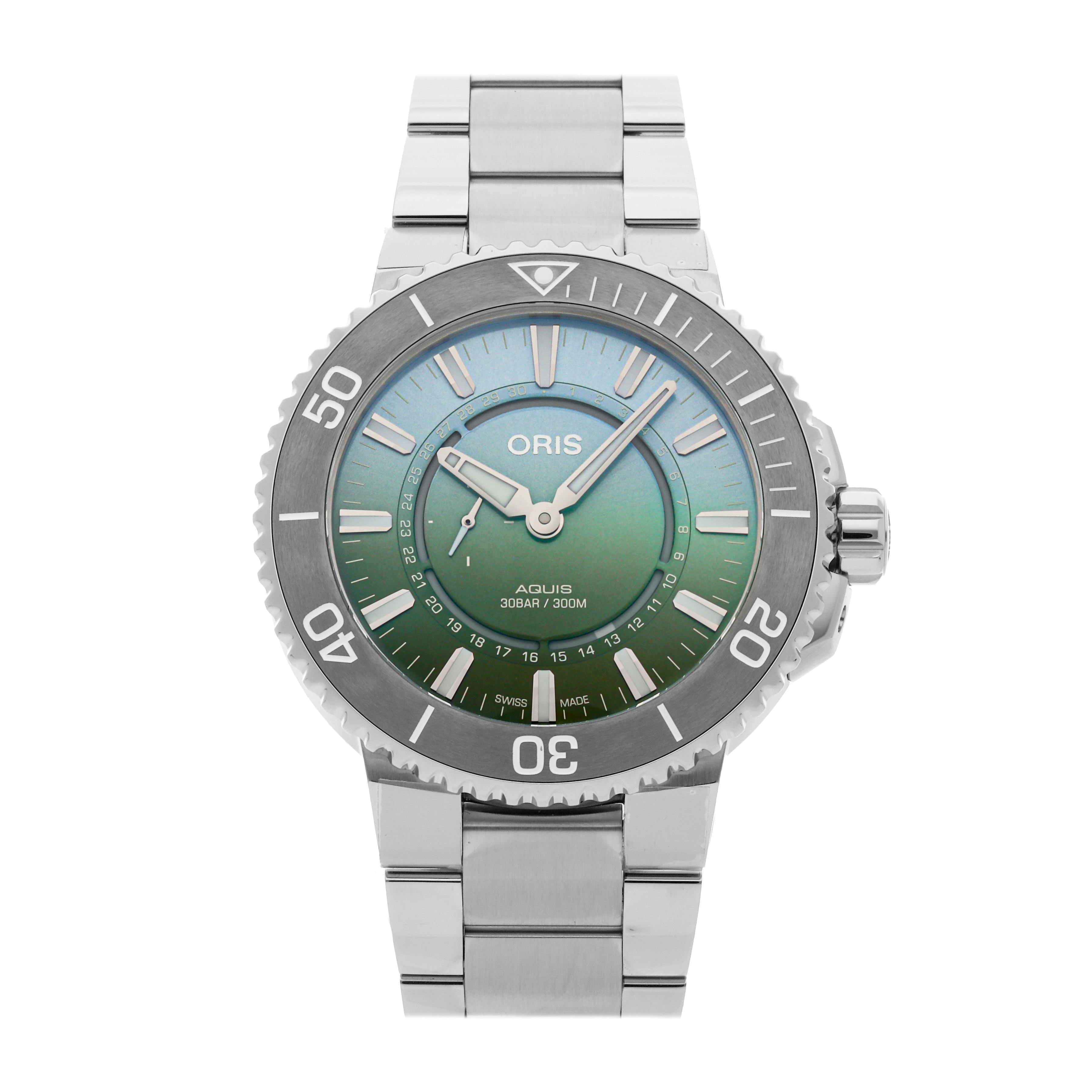 Certified Pre-Owned Oris Aquis 01 743 7734 4197-Set | The 1916 Company